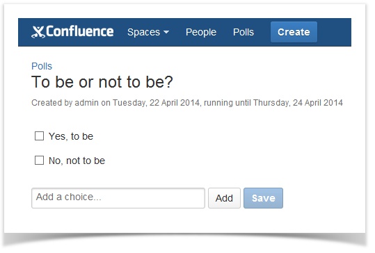 Make the Most of Confluence: Creating Polls - Stiltsoft