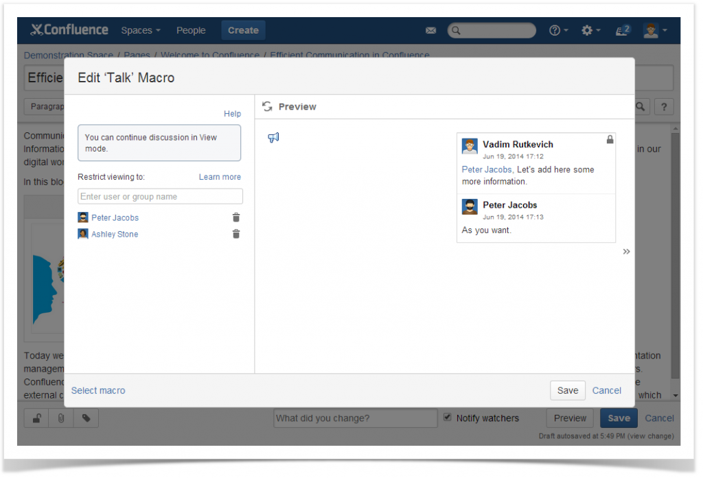 Efficient Communication in Confluence - Stiltsoft