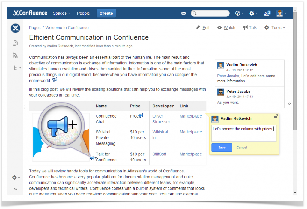 Efficient Communication in Confluence - Stiltsoft