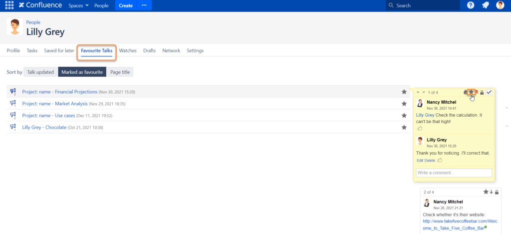 Comparison: Talk and Confluence inline comments - Stiltsoft