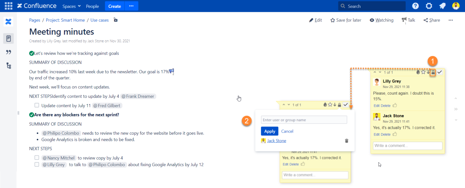 Comparison: Talk and Confluence inline comments - Stiltsoft