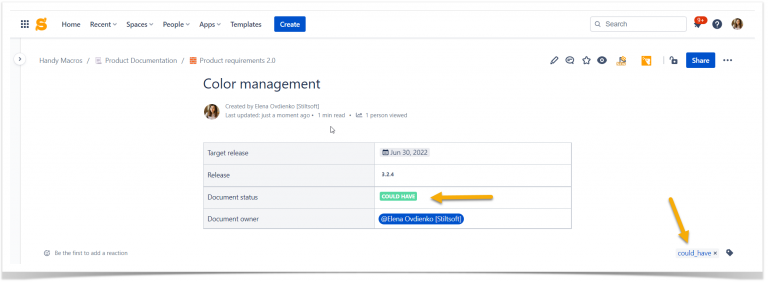Confluence Tips and Tricks: Using Interactive Statuses - Stiltsoft
