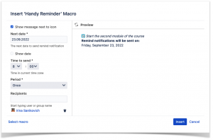 Handy Reminders, Page Diffs and Timestamps in Confluence