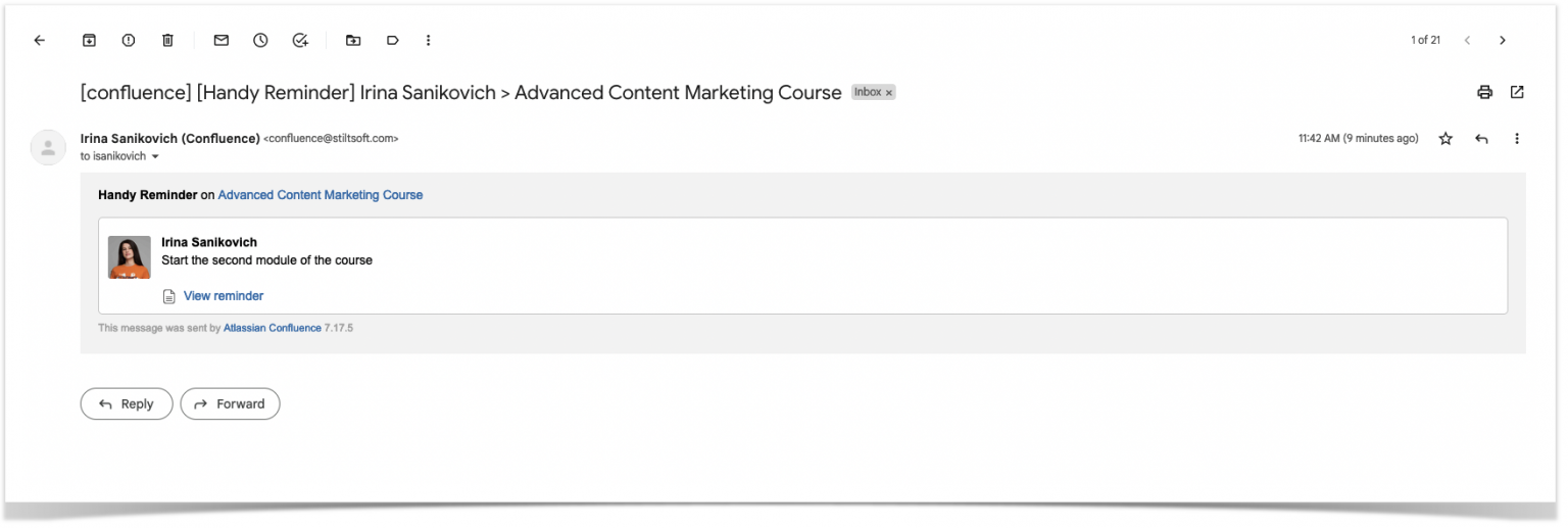 Handy Reminders, Page Diffs and Timestamps in Confluence