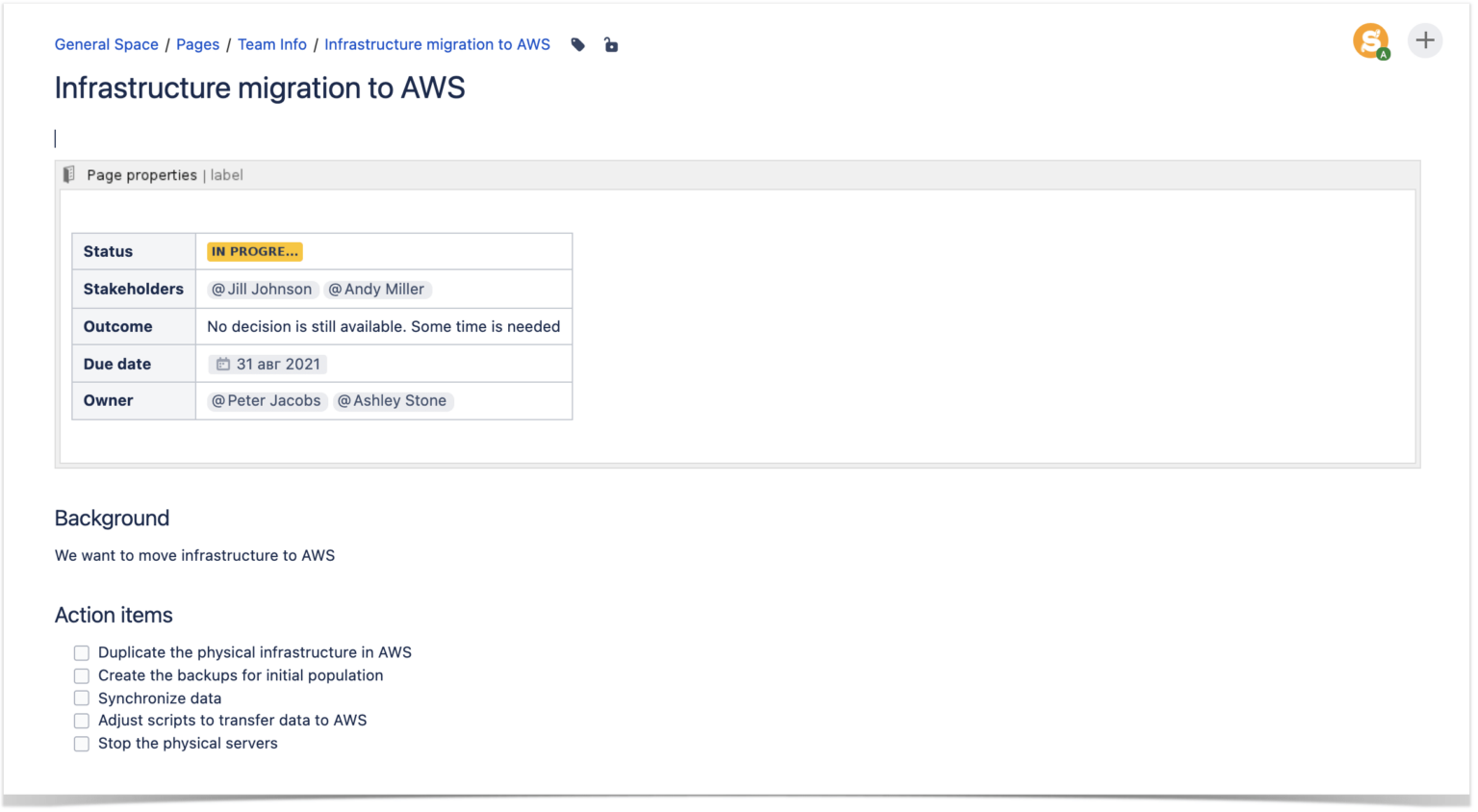 Running Project Planning in Atlassian Confluence - Stiltsoft