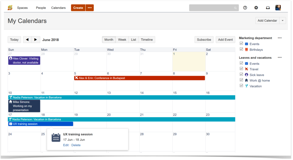 What's New in Team Calendars for Confluence - Stiltsoft