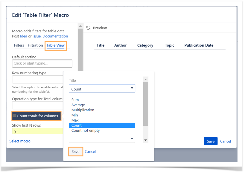 One-Click Table Filtration in Confluence - Stiltsoft