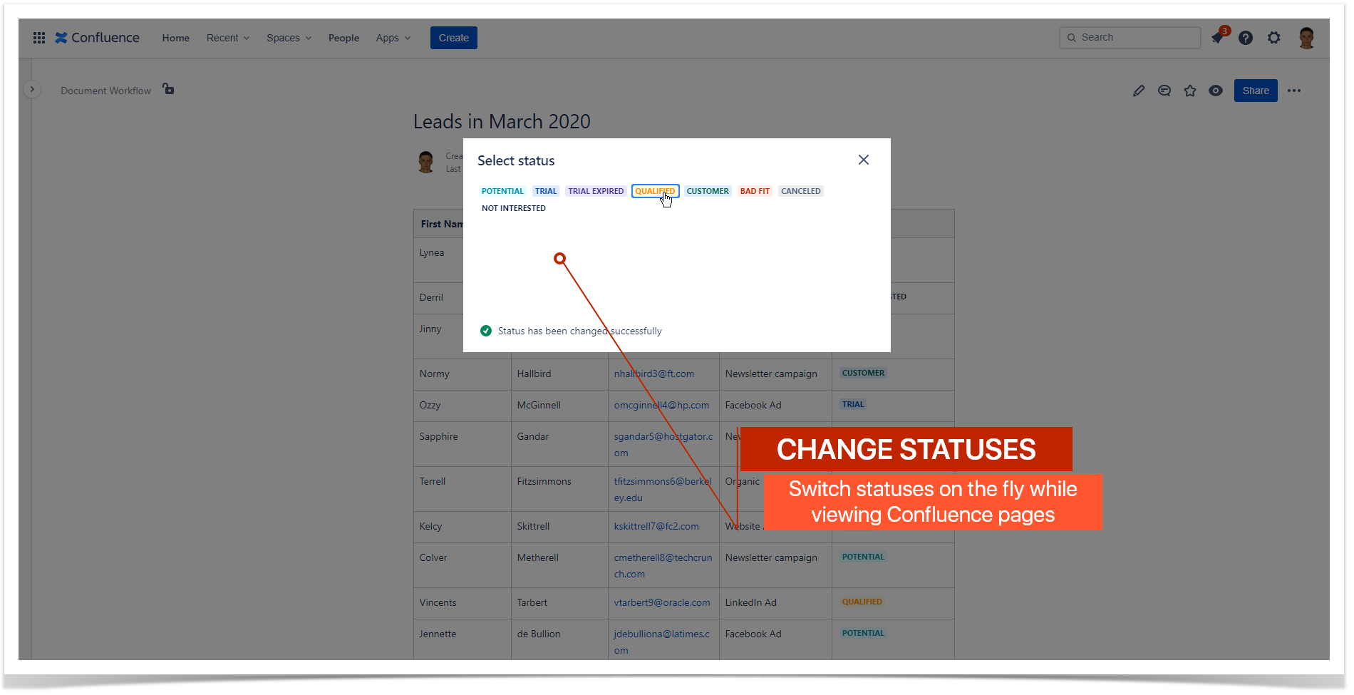 Easy Dropdown Confluence