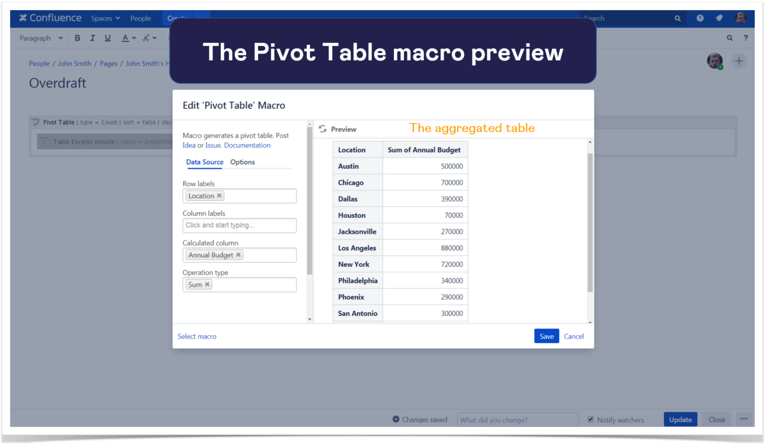 How to Aggregate and Reuse Data From Multiple Confluence Tables - Stiltsoft