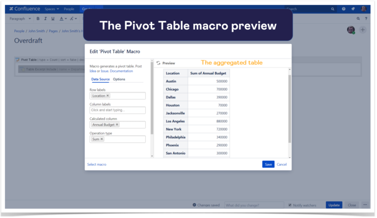 How to Aggregate and Reuse Data From Multiple Confluence Tables - Stiltsoft
