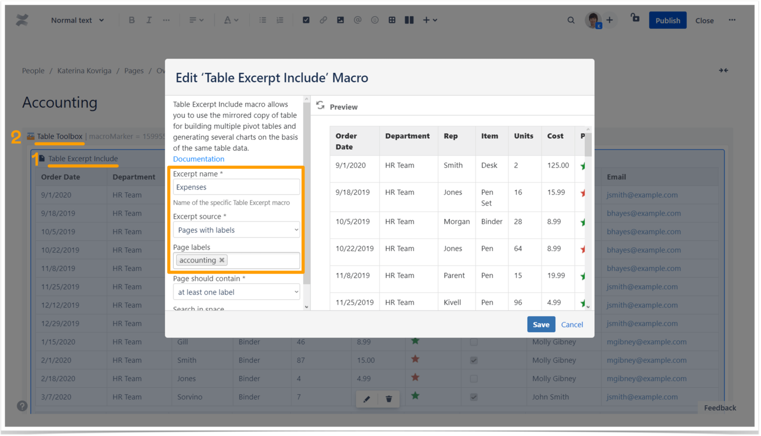 How To Create Reports From Multiple Confluence Tables Stiltsoft