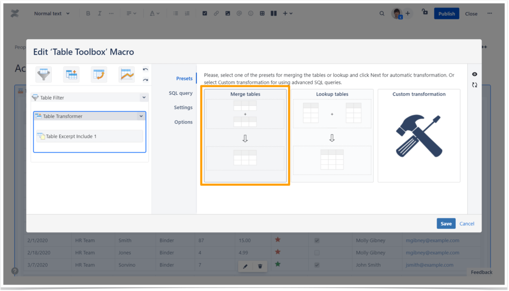 How to Create Reports from Multiple Confluence Tables - Stiltsoft