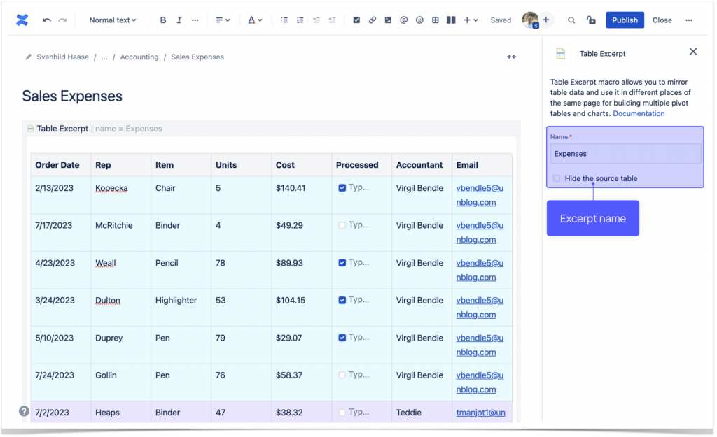 How To Create Reports From Multiple Confluence Tables Stiltsoft