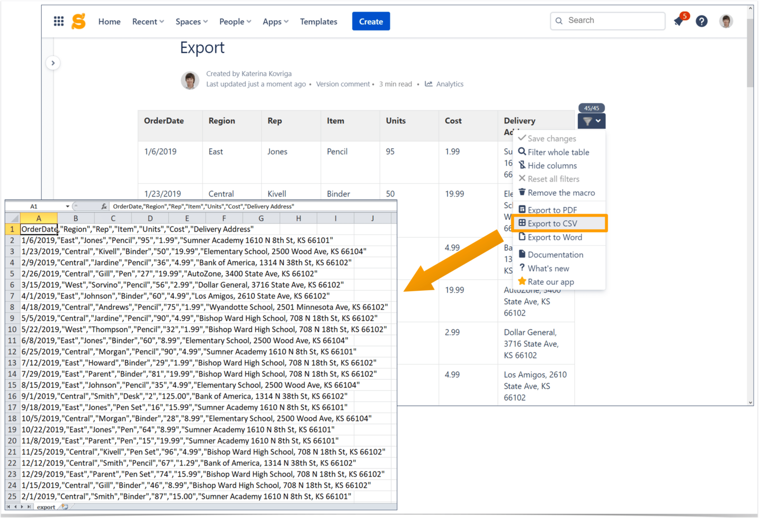 Two-Minute How-To: Exporting Tables in Confluence Cloud - Stiltsoft