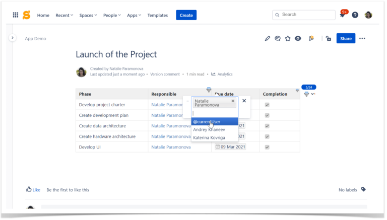 Two Minute How To Filtering Tables In Confluence Cloud Stiltsoft