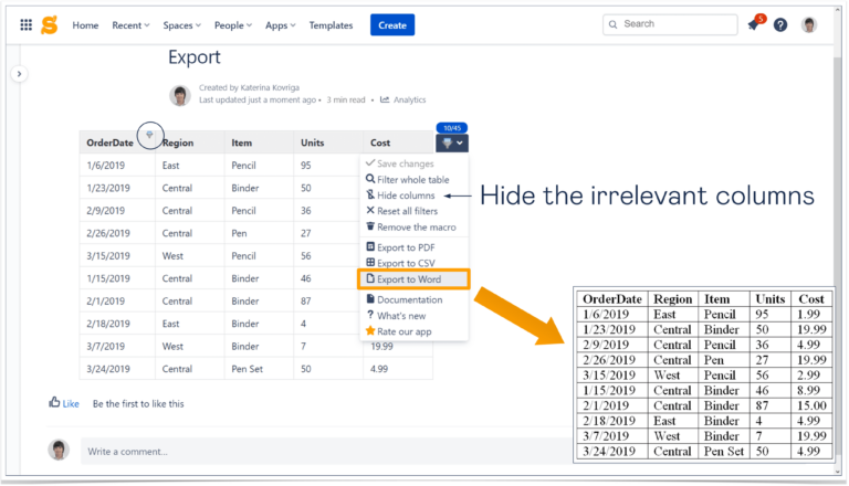 Two-Minute How-To: Exporting Tables in Confluence Cloud - Stiltsoft