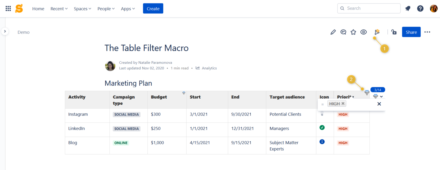 How To Work With Tables In Confluence Cloud Stiltsoft