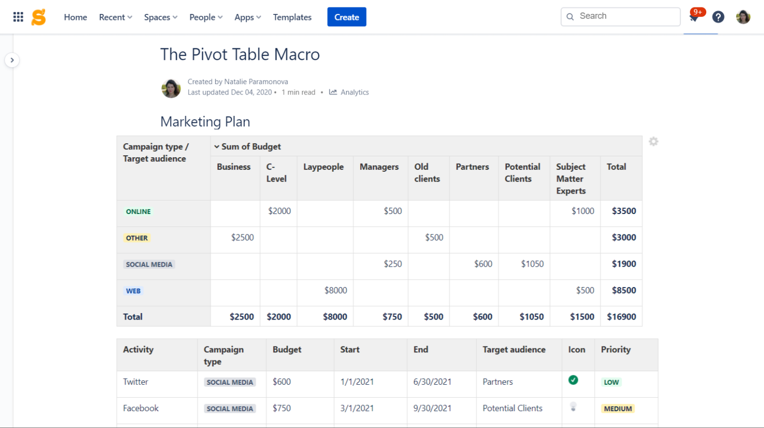 How to Work With Tables in Confluence Cloud - Stiltsoft