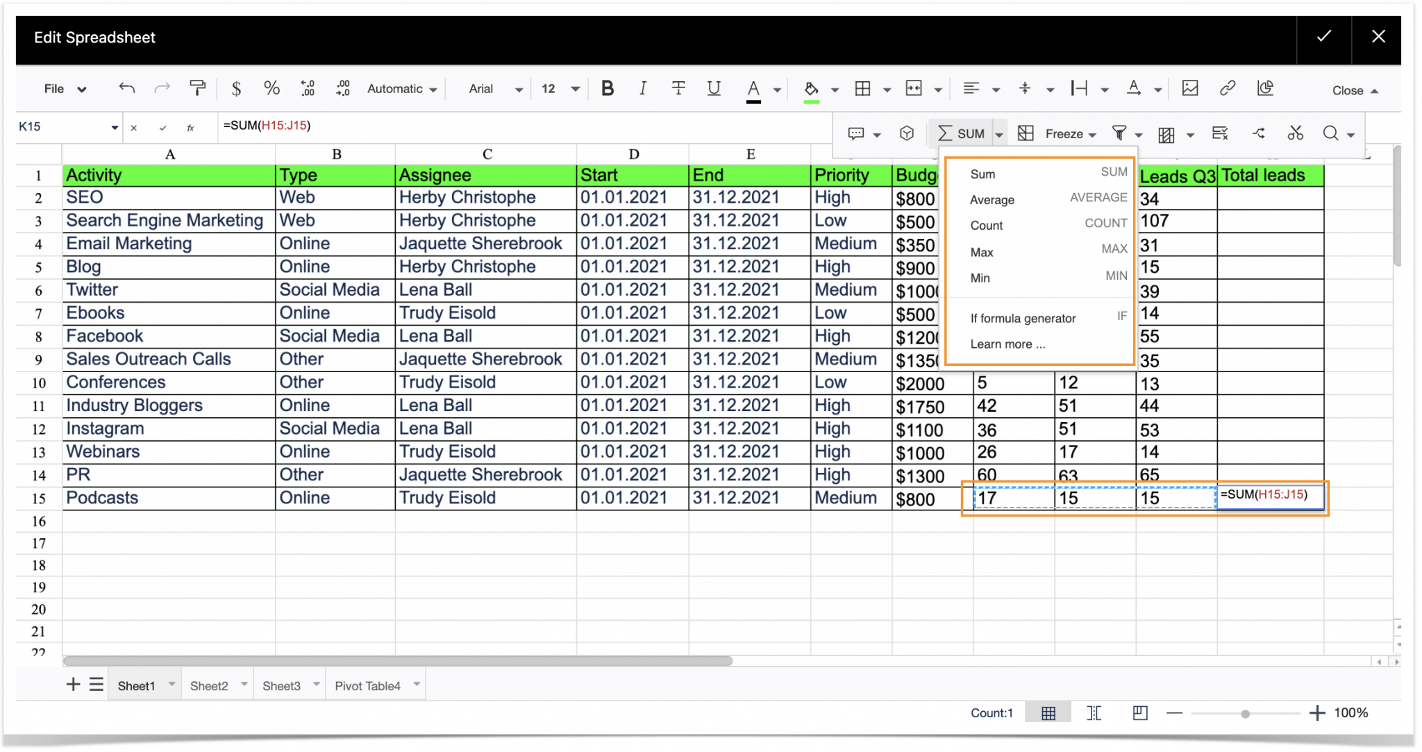 How to Use Spreadsheets in Confluence - Stiltsoft