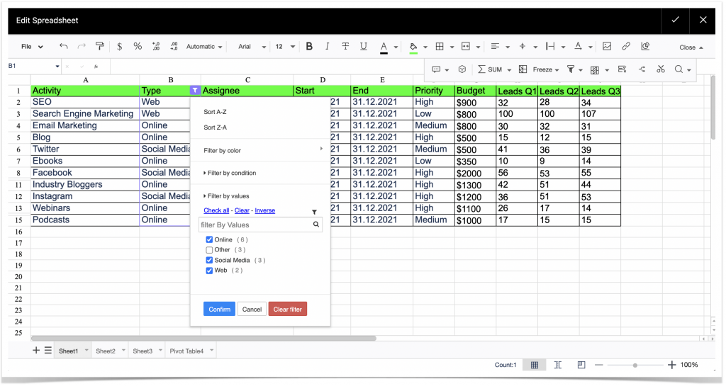 How to Use Spreadsheets in Confluence - Stiltsoft