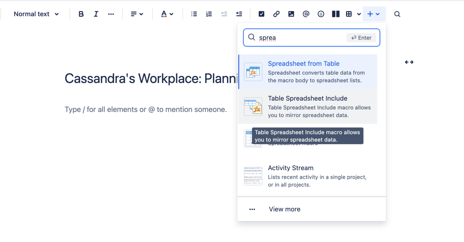 How to Use Spreadsheets in Confluence - Stiltsoft