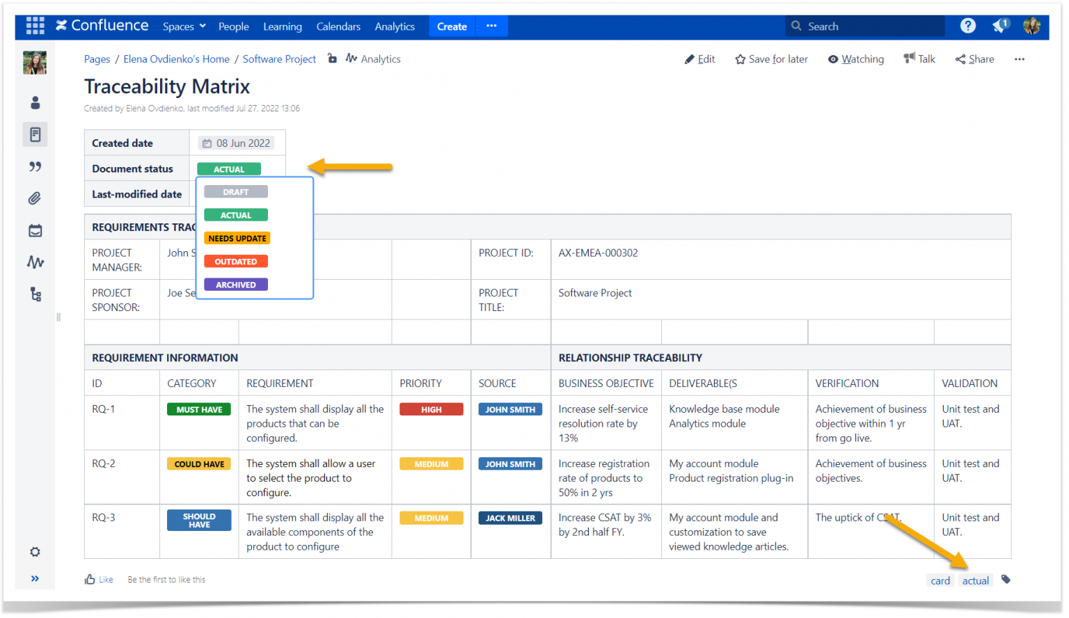 Best Practices for Status Management in Confluence - Stiltsoft