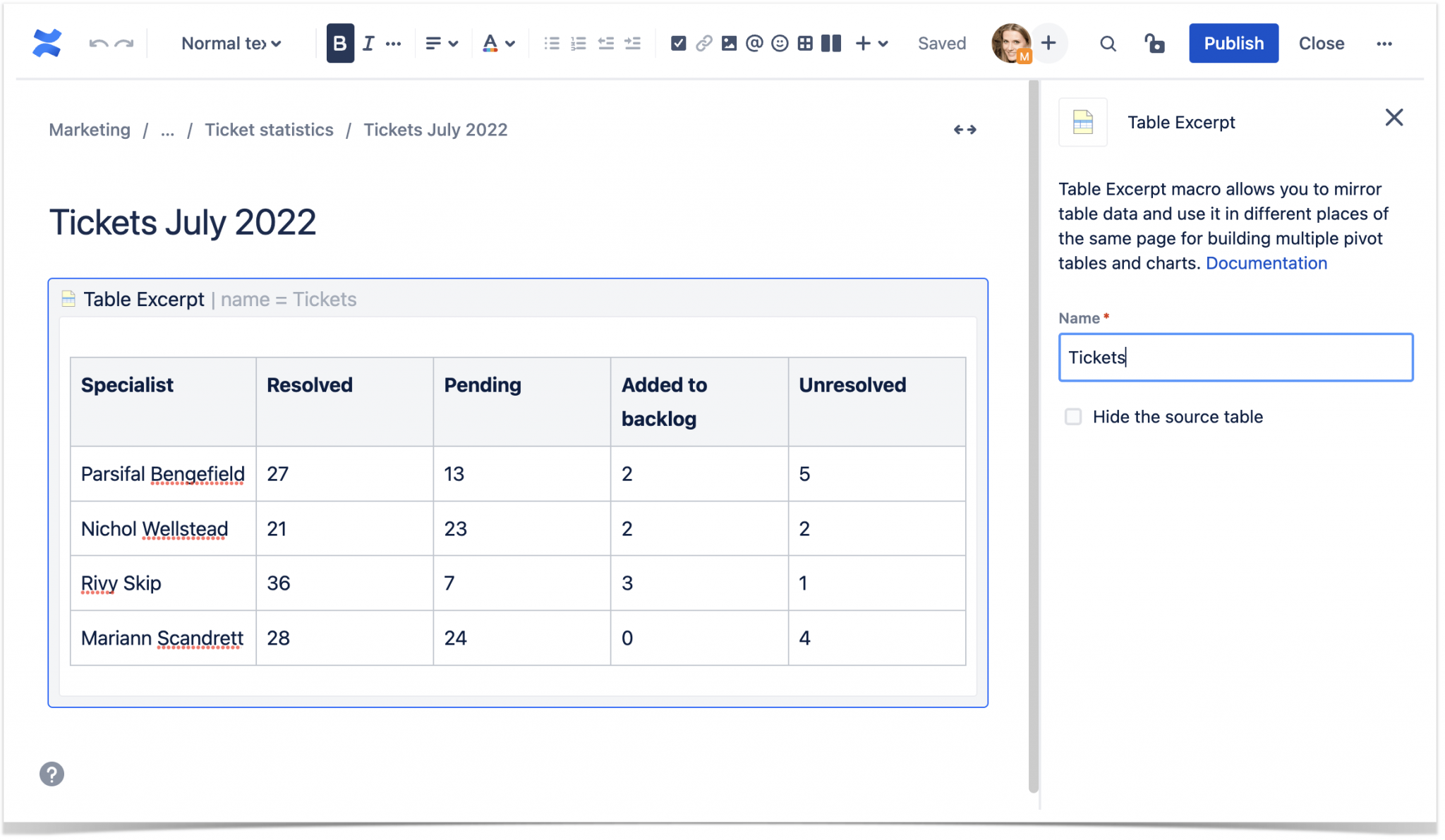 3 Ideas for Reusing Existing Confluence Tables - Stiltsoft