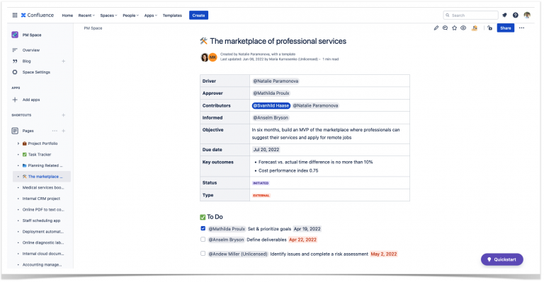 Confluence Project Management With Native Features - Stiltsoft