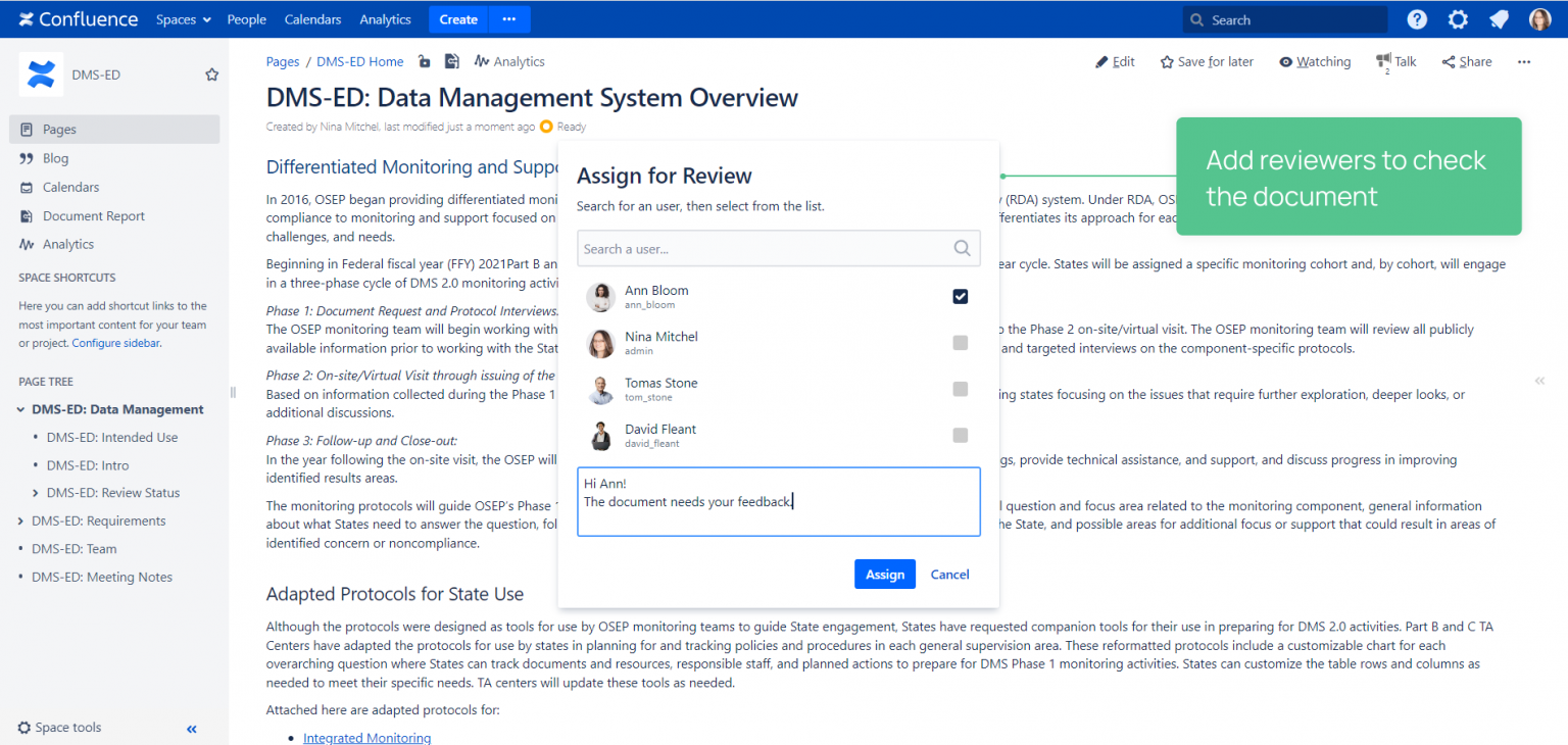 How to Set up Document Review in Confluence - Stiltsoft