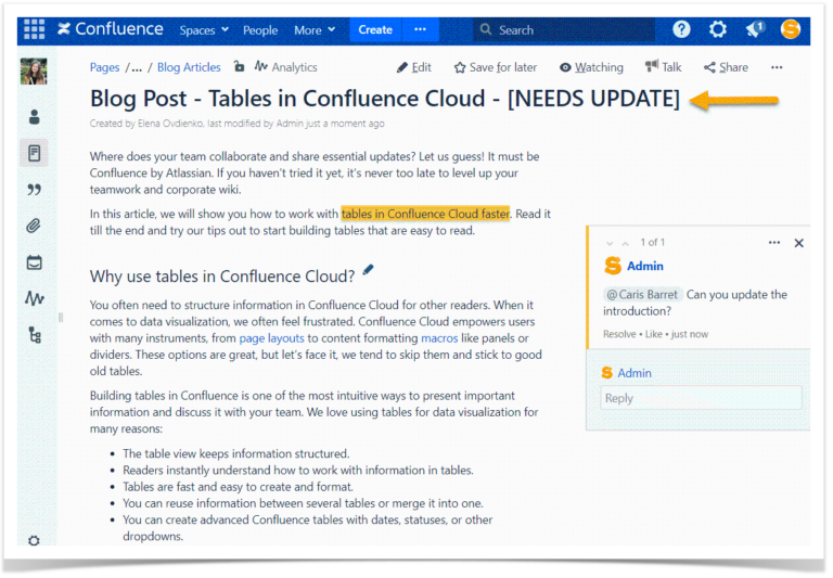 4 Ways to Review Pages in Confluence - Stiltsoft