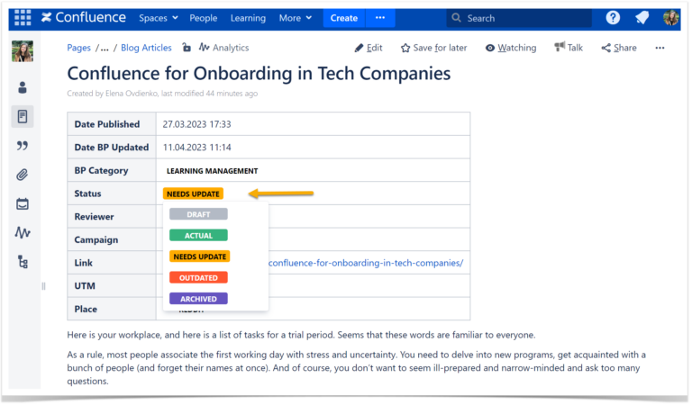 4 Ways to Review Pages in Confluence - Stiltsoft