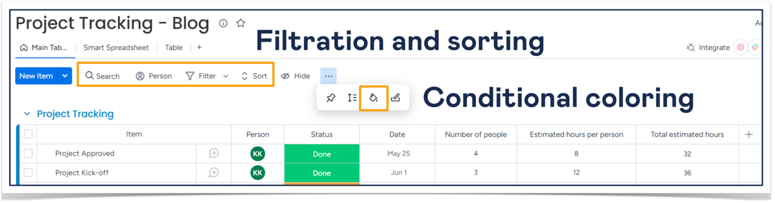 How to Work with Tables on monday.com - Stiltsoft