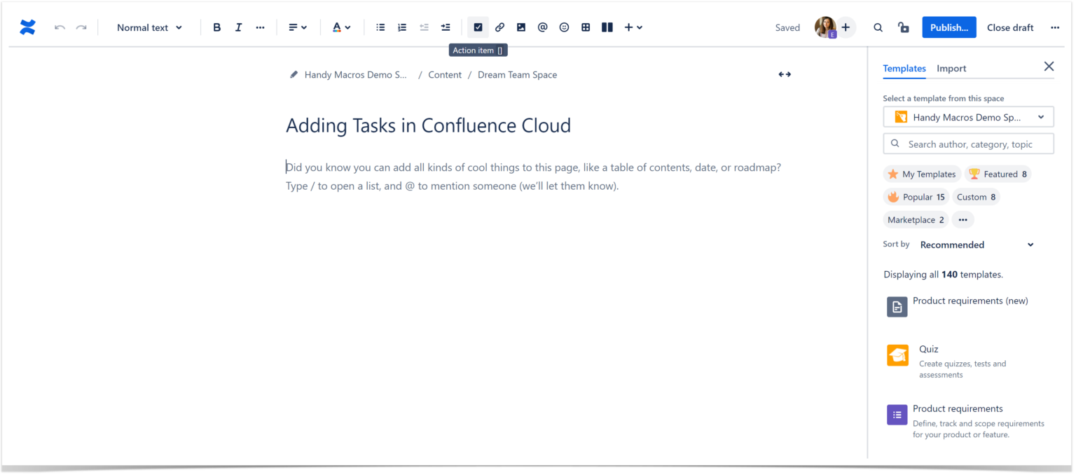 Task Reporting in Confluence Cloud - Stiltsoft