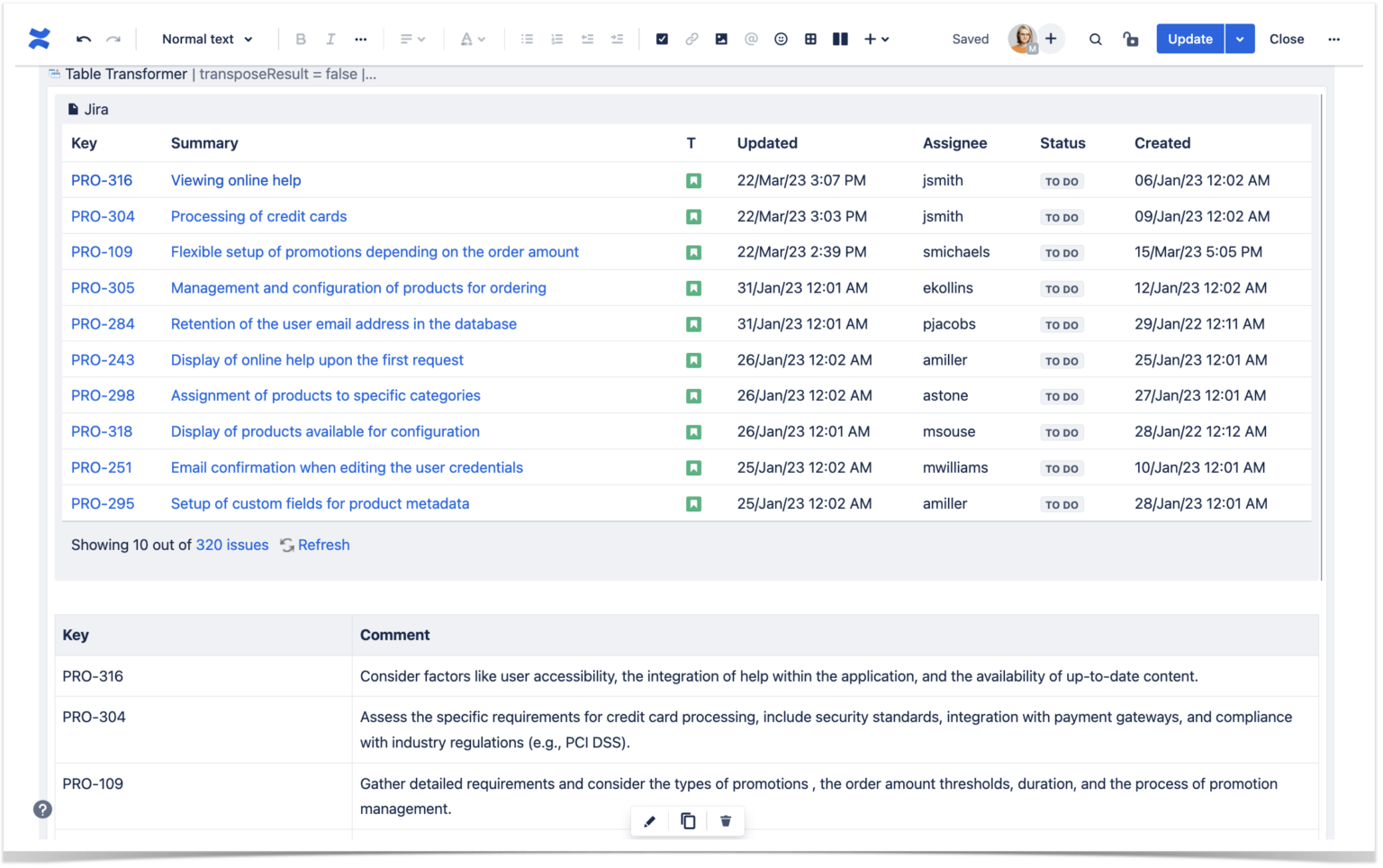 Confluence Tables Without Limits: How to Use Table Transformer - Stiltsoft