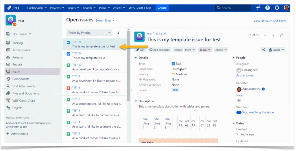 Best Practices for Creating a Jira Issue With Templates - Stiltsoft