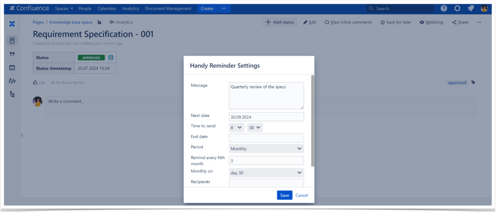 Confluence Approval Workflow with Label Automation - Stiltsoft
