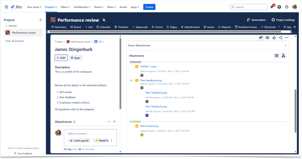 Jira and Confluence: Employee Performance Evaluation