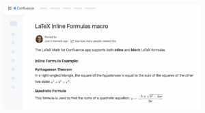 How to Add LaTeX Math to Confluence in 60 Seconds