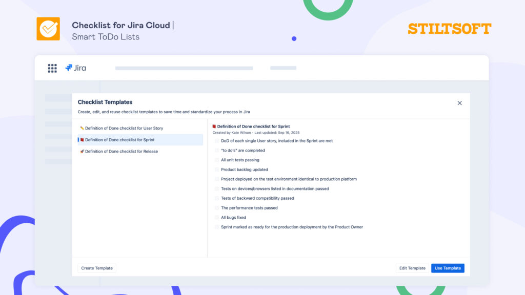 How to Track the Definition of Done in Jira with Checklists
