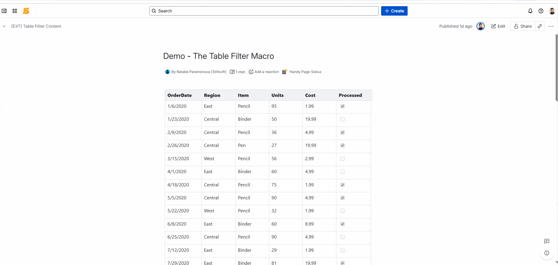 How to Export a Confluence Table to Excel
